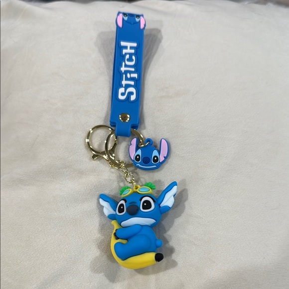 Disney | Accessories | Disney Stitch Crusin In A Banana Keychain With ...